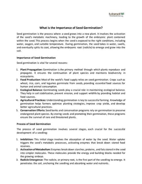 Germination.Pre- International GCSE & International GCSE Biologypptx | PPT