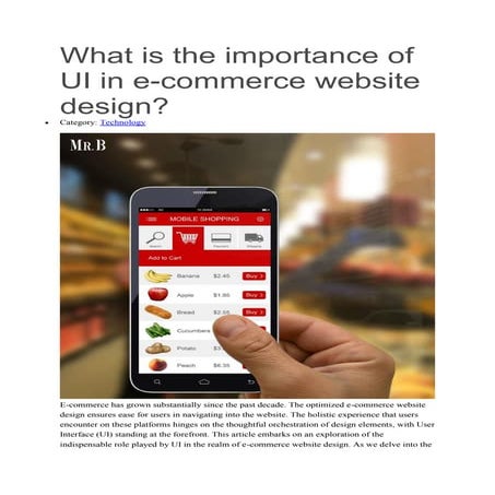 What is the importance of UI in e-commerce website design.pdf