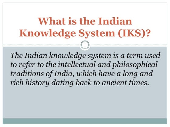 Introduction to Indian Knowledge System.pptx