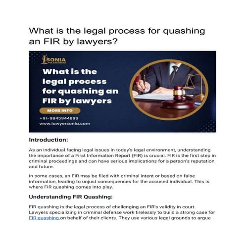How to Win the Quashing of Fir.pptx
