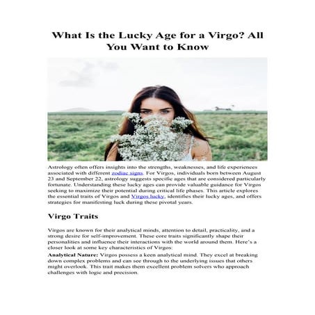 What Is the Lucky Age for a Virgo All You Want to Know.docx