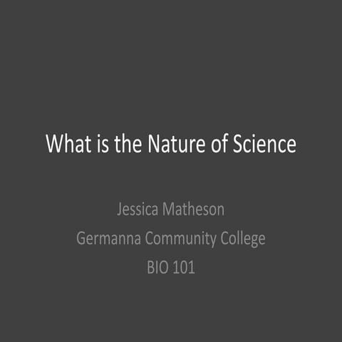The nature of science | PPTX | Physics | Science