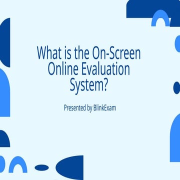 What is the On-Screen Online Evaluation System.pptx