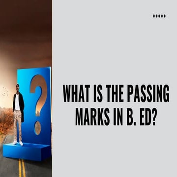 What is the passing marks in B. Ed.pdf