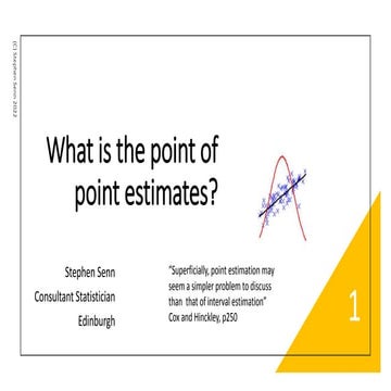 What is the point of point estimates | PPTX