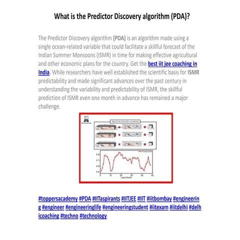 What is the Predictor Discovery algorithm (PDA.pptx