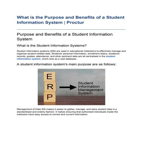 Student information system | DOCX