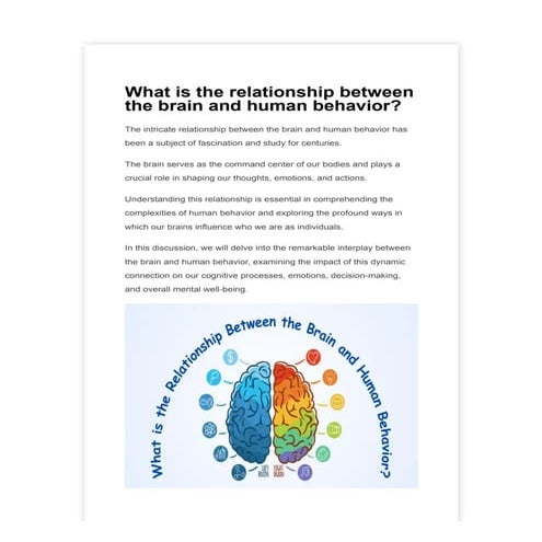 What is the relationship between the brain and human behavior.pdf