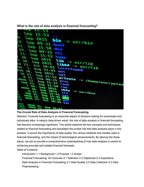 Financial Modelling And Forecasting Pdf