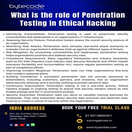 What is the role of Penetration Testing in Ethical Hacking.pdf
