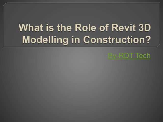 Revit presentation | PPTX
