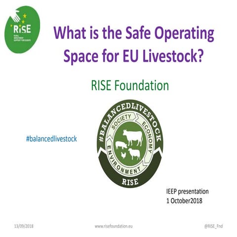 What is the safe operating space for eu livestock - Allan Buckwell | PPT