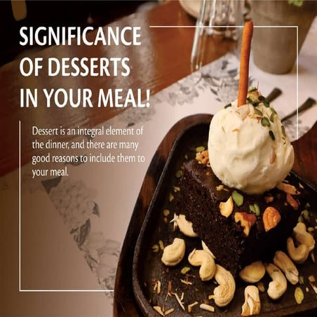 What is the significance of desserts in your meal | PPT