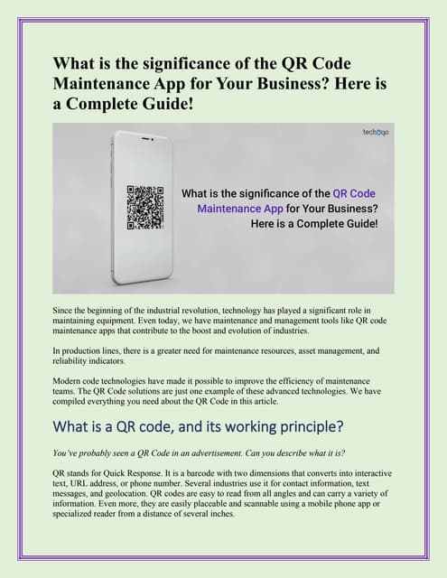QR code event attendence application system | PPT