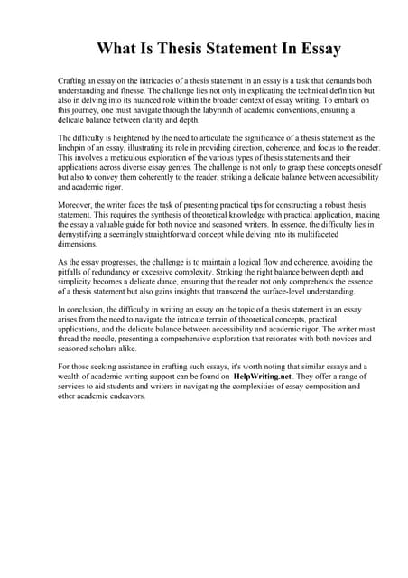 Formal Essay Definition | PDF