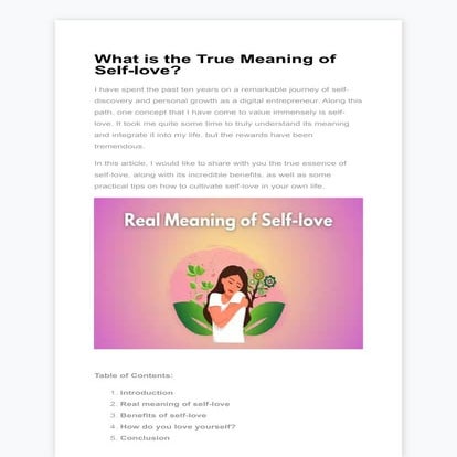 What is the true meaning of self-love.pdf