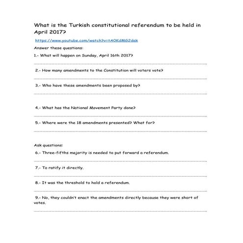 What is the Turkish constitutional referendum to be held in April 2017 ...