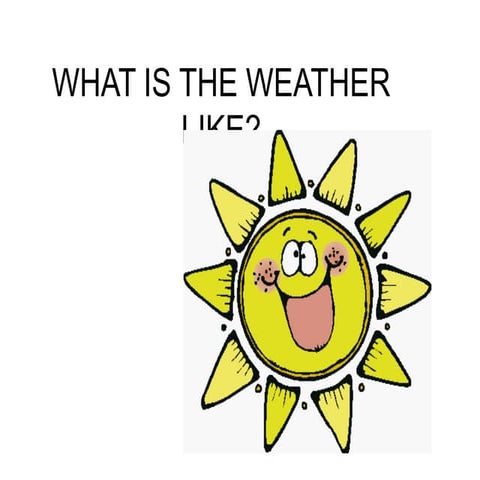 What is the weather like | PPT