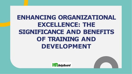 Training and Development in Human Resource Management | PPT