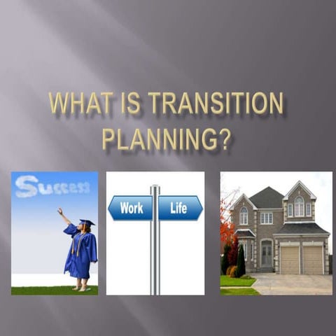 5 components of adult transition program | PPTX