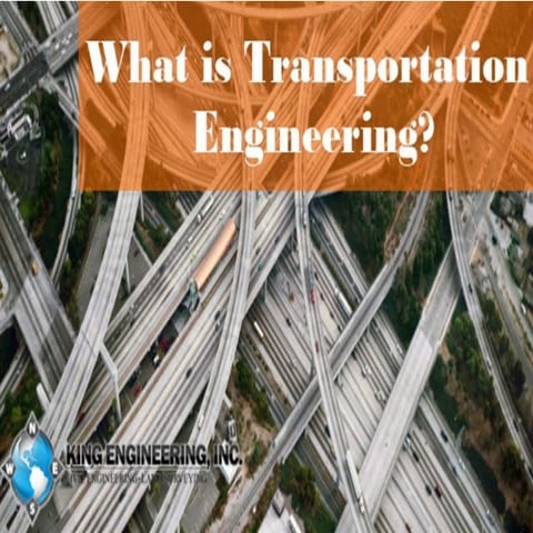 What Is Transportation Engineering? | PPT