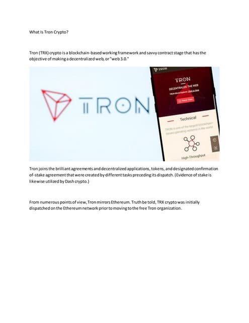 What is Tron token development_.pptx