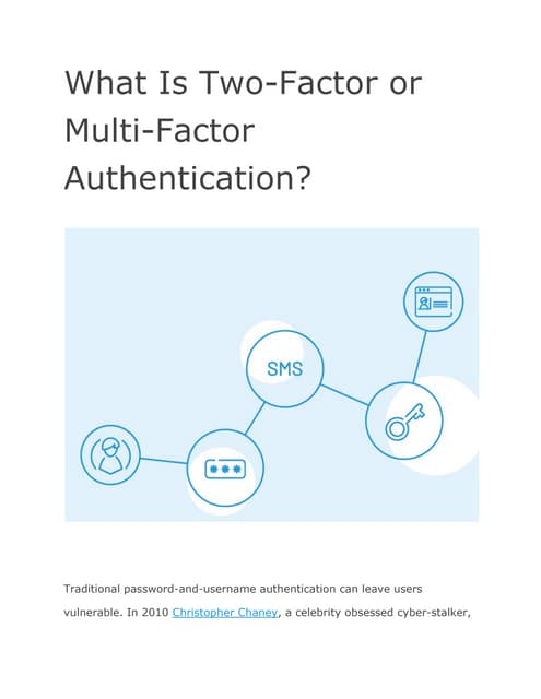 An Insight into Essential Eight’s Multi-Factor Authentication | PDF | Information and Network ...