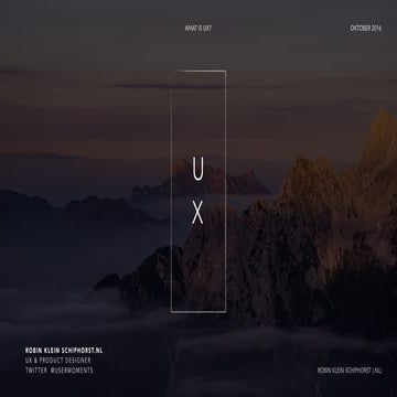 What is UX really? How do we create delightful experiences? | PPT