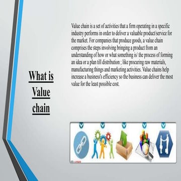 What is value chain | PPTX