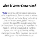 What is Vector Conversion? | PPTX