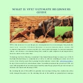 What is VFX? Ultimate Beginners Guide | PDF