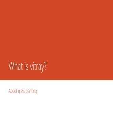What is vitray | PPTX
