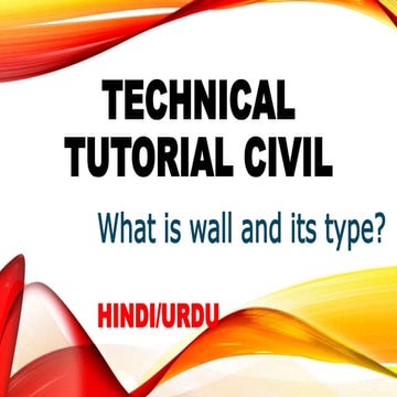 What is wall? Different types of wall. | PPTX