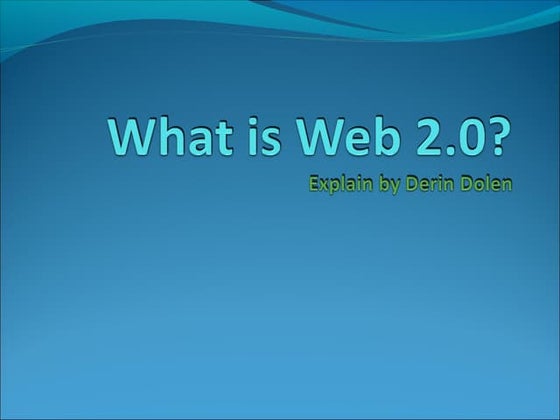 Web 2.0 presentation | PPTX