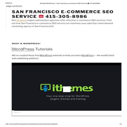 What is wordpress | PDF | Internet for Beginners | Internet