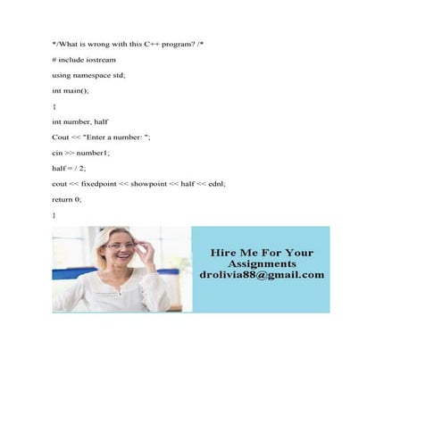 What Is Wrong With This C Program Include Iostream Using Nampdf