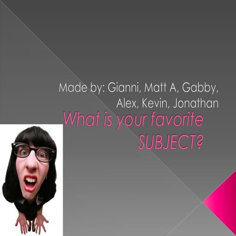 Block 2 What is Your Favorite Subject? | PPT
