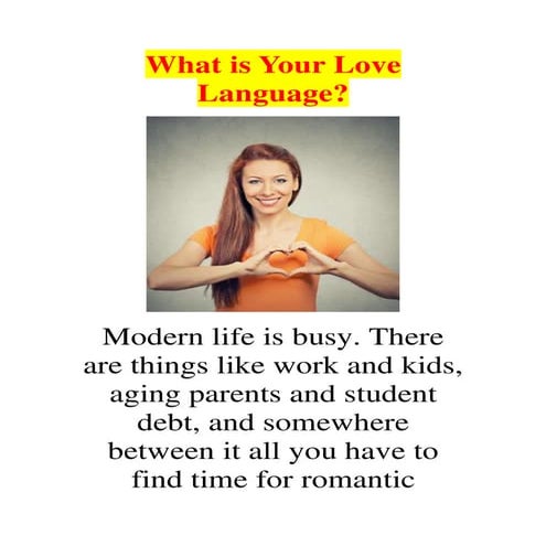 What is Your Love Language? | PDF