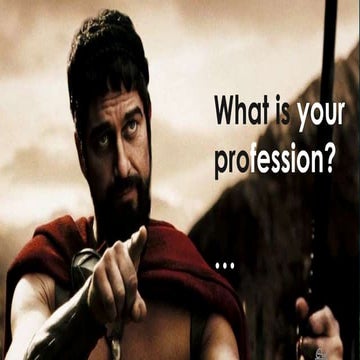 What is your Profession ? Recruiter | PPT