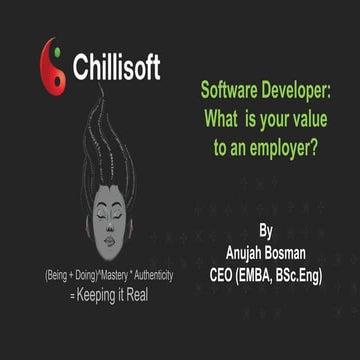 What is your value as a software developer? | PPTX