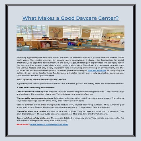Why Is Choosing the Right Daycare Important for Working Parents.docx