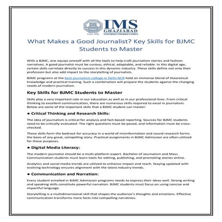 What Makes a Good Journalist Key Skills for BJMC Students to Master.pdf