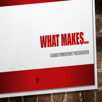 What makes a good powerpoint presentation | PPTX | Desktop Publishing ...