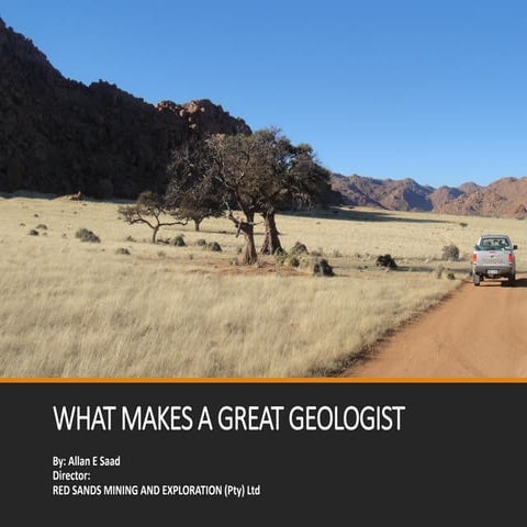 What makes a great geologist? | PDF