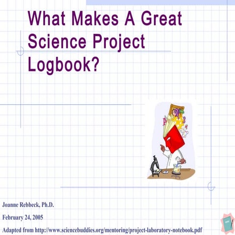 What makes a great log book | PPT