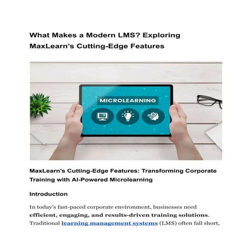 What Makes a Modern LMS_ Exploring MaxLearn’s Cutting-Edge Features.pdf