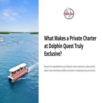 What Makes a Private Charter at Dolphin Quest Truly Exclusive | PPTX