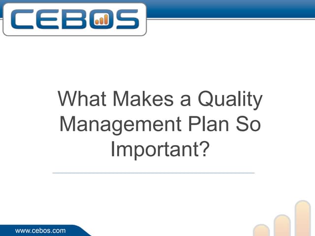 Quality management slides | PPTX