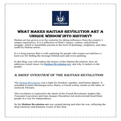 What Makes Haitian Revolution Art a Unique Window into History.pdf