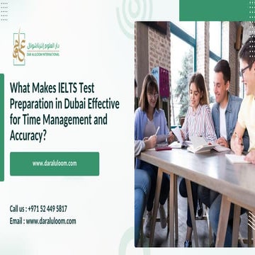 What Makes IELTS Test Preparation in Dubai Effective for Time ...